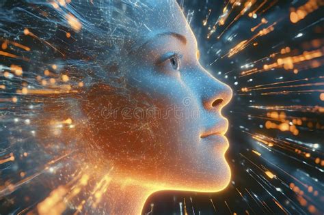 Dynamic Neural Pathways Inside An Ai Brain With Futuristic Digital Flow