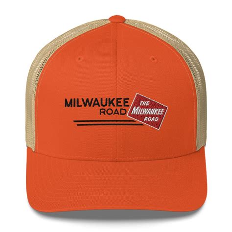 Milwaukee Road Train Hat Embroidered Railway Memorabilia Train