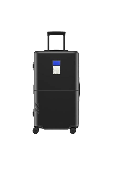 July Document Carrier Checked Trunk Black