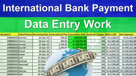 Bank Report Creation In Excel Excel Bank Data Entry Work Advanced