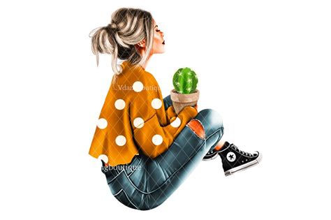 Girl Clip Art Png Girl Fashion Clip Art Fashion Illustration Cute