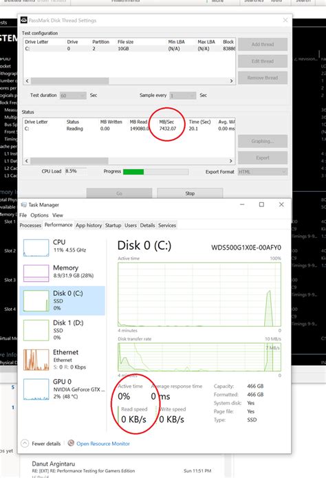 Disk Test Doesnt Max Nvme Speeds Passmark Support Forums