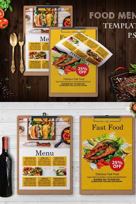 Food Menu Psd Template Masterbundles