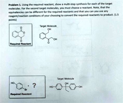 solved problem using the requlred reactant show multi step synthesis