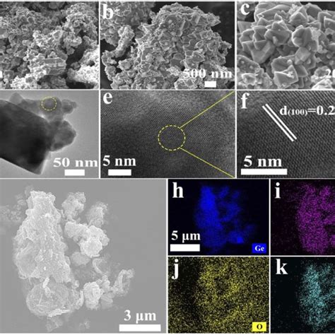 A Low Magnification SEM Image B And C High Magnification SEM