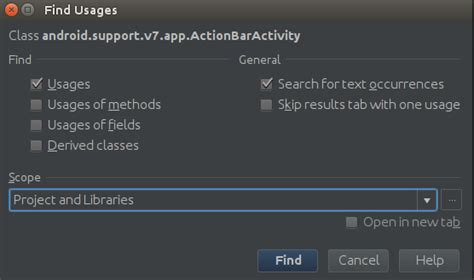 Can I Use Android Studio S Find Useage For Android SDK Source Code