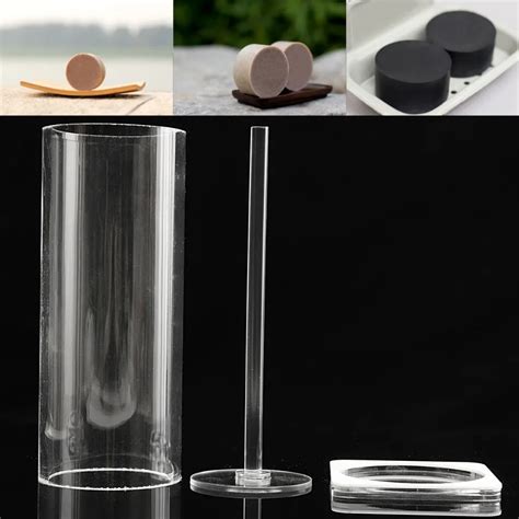 Vertical Circle Acrylic Soap Mold Mould Handmade Diy Craft Tool W