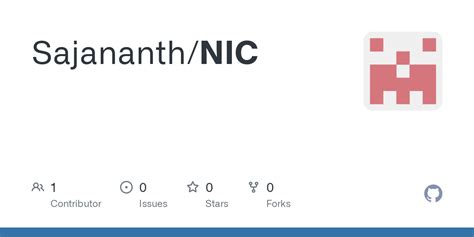 GitHub Sajananth NIC