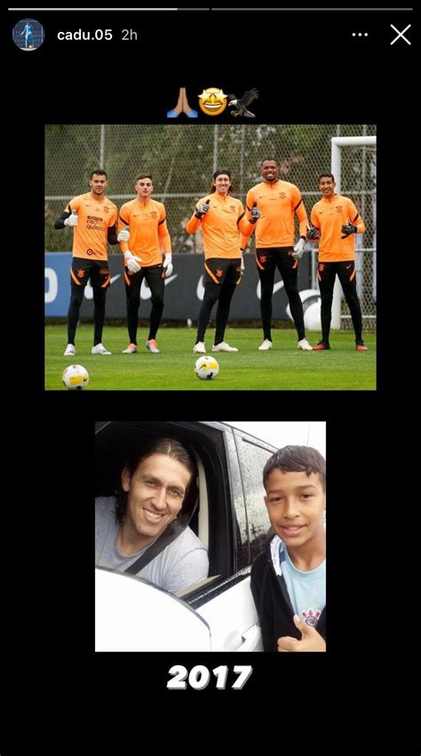 Goleiro da base do Corinthians posta antes e depois Cássio Sonho