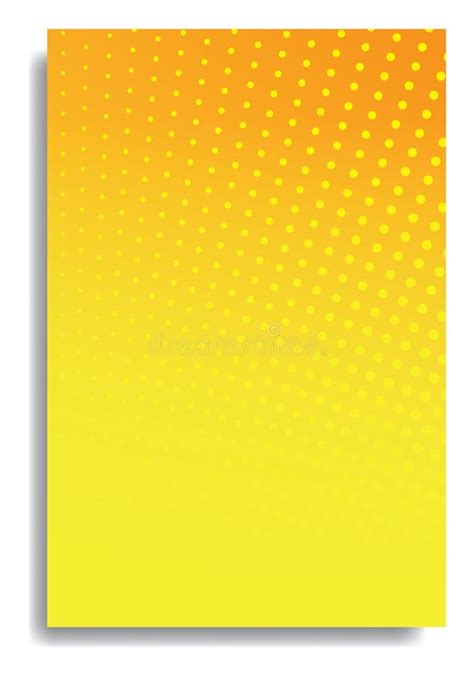Yellow Orange Gradient Background With Abstract Dots Modern Vector Illustration With Decorative