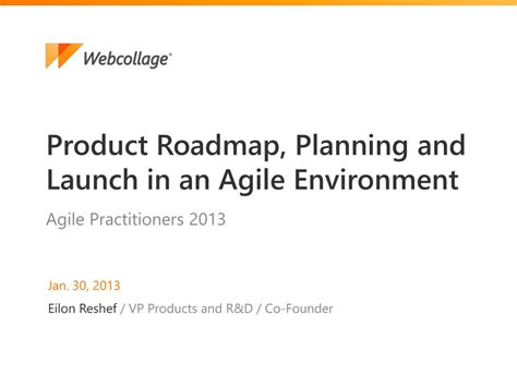 PPT Product Roadmap Planning And Launch In An Agile Environment PowerPoint Presentation ID