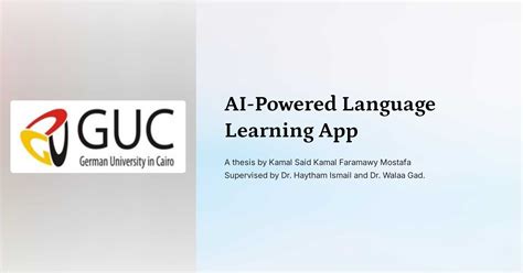 Ai Powered Language Learning App