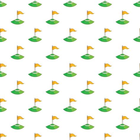 Bandera De Esquina En Patrón De Campo De Fútbol Estilo De Dibujos