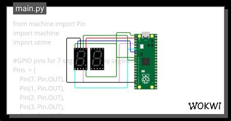 7 Segment Display Wokwi Esp32 Stm32 Arduino Simulator