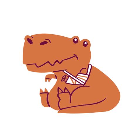 Cartoon T Rex Sitting Png And Svg Design For T Shirts