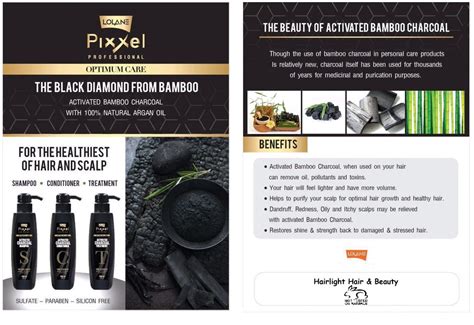 Activated Bamboo Charcoal Shampoo Conditioner Treatment Hairlight