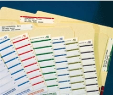 Colored Coded File Folder Labels White Color Coded File Folder Labels Self Adhesive