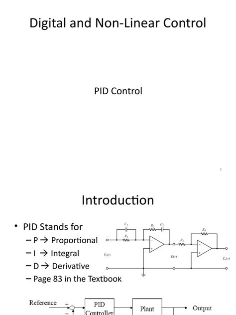 Pidcontrol Pdf Control Theory Applied Mathematics
