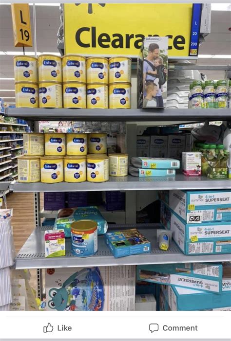 Can Someone Help Me Understand How Formula Is On Clearance In The