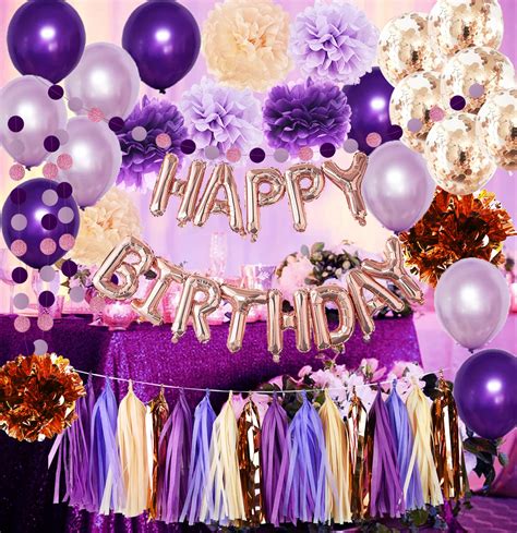 Purple Birthday Decorations