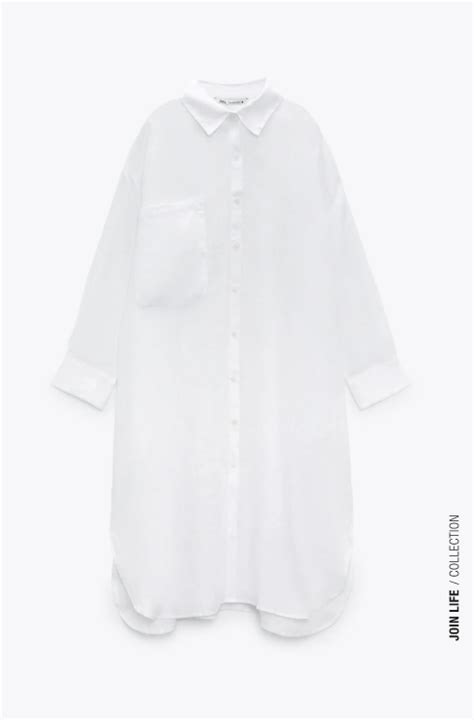 Camisa Oversize Larga Lino 100 Las Piezas Más Bonitas De La Nueva