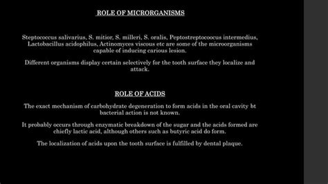 Dental Caries Classification And Microbiology Pptx