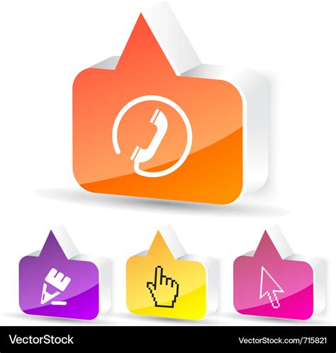 Speech Bubble Set Royalty Free Vector Image VectorStock