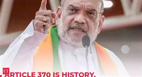 Article 370 Will Never Return Says Amit Shah Releases Bjps