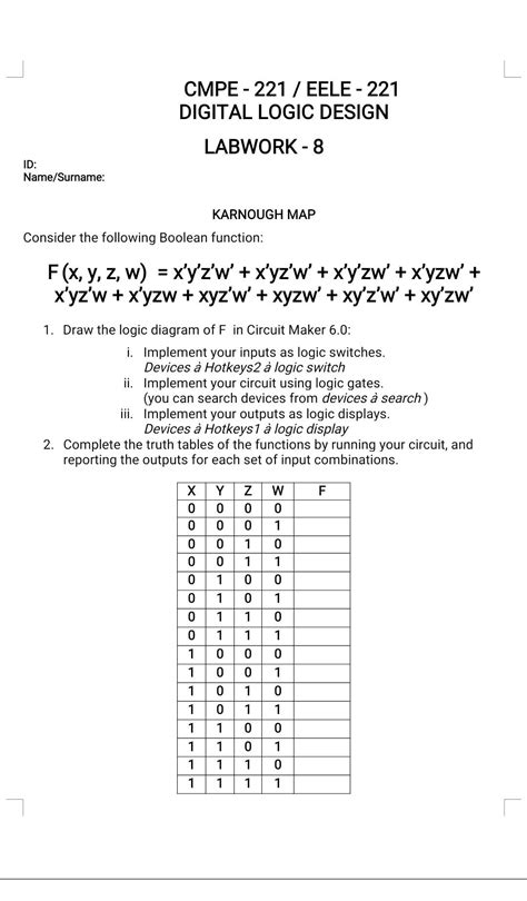 Solved Cmpe Eele Digital Logic Design Labwork Chegg