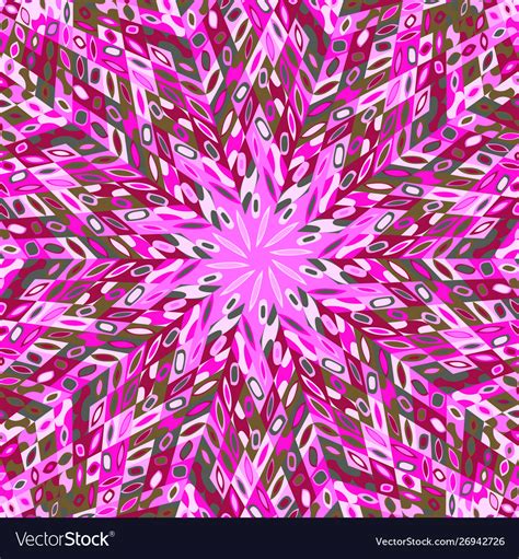 Geometrical Dynamic Abstract Hypnotic Radial Vector Image