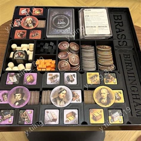 桌遊遊戲 桌遊配件 休閒聚會lwj工業革命 伯明翰 收納盒 3d 打印 Brass Birmingham 桌游 蝦皮購物