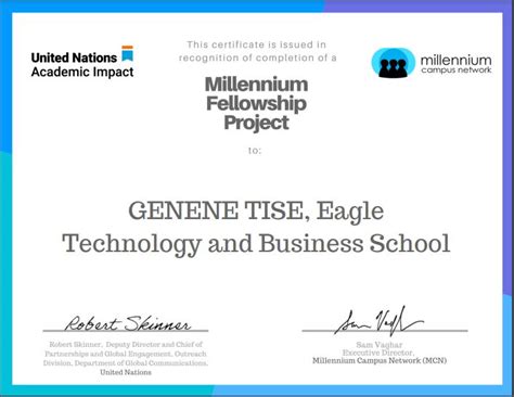 Genene Tise On Linkedin Millenniumfellowship