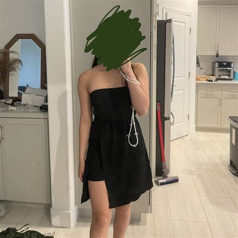 Tube Top Mini Dress Slit Similar To Reformation And Depop