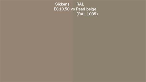 Sikkens E81050 Vs Ral Pearl Beige Ral 1035 Side By Side Comparison