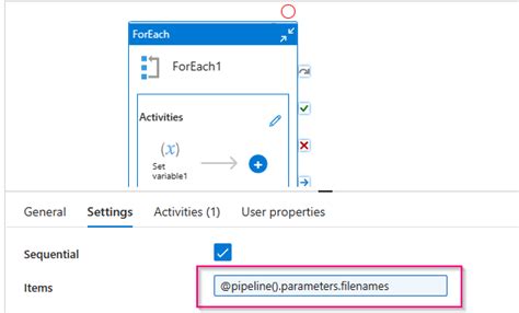 Azure ForEach Activity With GetMetadata And Set Variable Pipeline