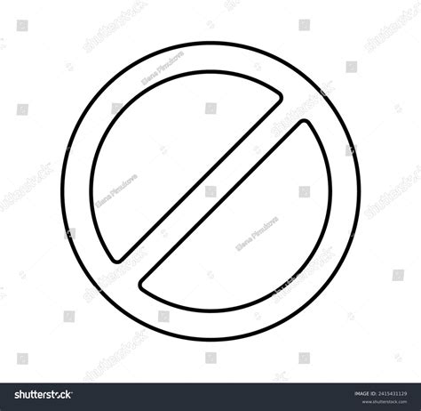 Prohibited Circle Sign Prohibition Icon Ban Stock Vector Royalty Free Shutterstock