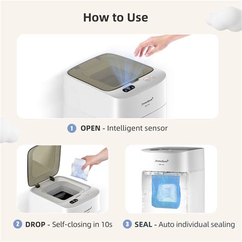 Aroma Room Electric Full Automatic Odor Locking Diaper Pail With 36