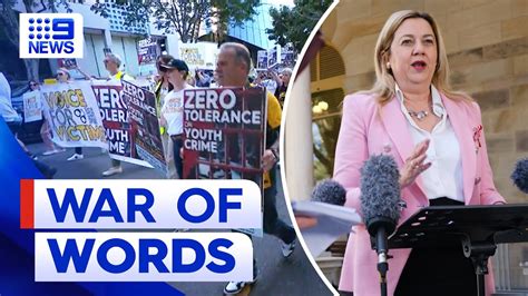 Queensland Premiers Mix Up With Anti Youth Crime Group 9 News