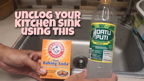 How To Unclog Your Kitchen Sink Using Common Household Items Step By