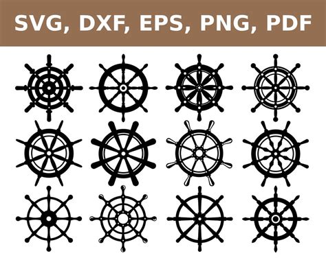 Ship Wheel Svg Boat Wheel Svg Ships Wheel Svg Boats Wheel Svg Ship