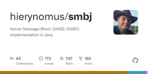 GitHub Hierynomus Smbj Server Message Block SMB2 SMB3