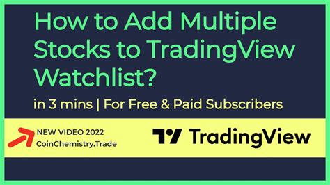 How Do I Add All Stocks To My Watchlist TradingView Hack YouTube