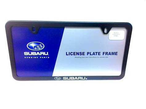Subaru Outback Subaru License Plate Frame Matte Black Soa L Genuine Subaru Accessory