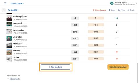 How To Create And Complete A Stock Count Web InFlow Inventory