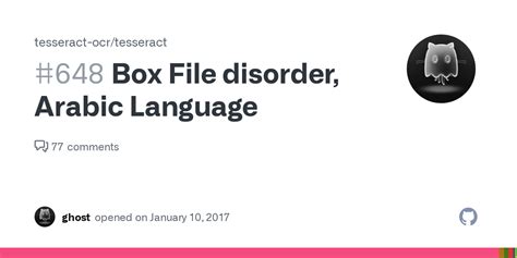 Box File Disorder Arabic Language · Issue 648 · Tesseract Ocr