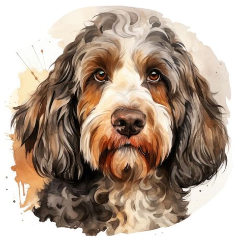 Watercolor Cockapoo Clipart Generative Ai Premium Ai Generated Image