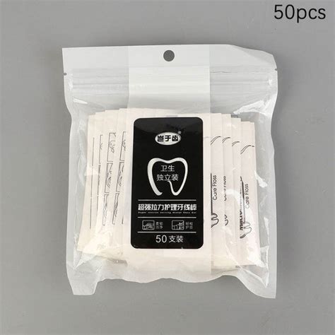 Later 50 100 Pack Dental Floss Picks Individually Wrapped Floss Single Bag Travel Dent Lazada Ph