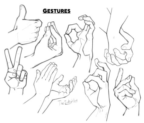 Hand References Gestures By Theinkyway On Newgrounds