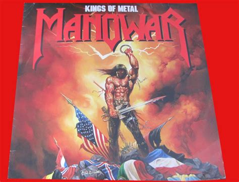 LP Kings Of Metal Manowar Vyd Atlantic Record 1988 Aukro