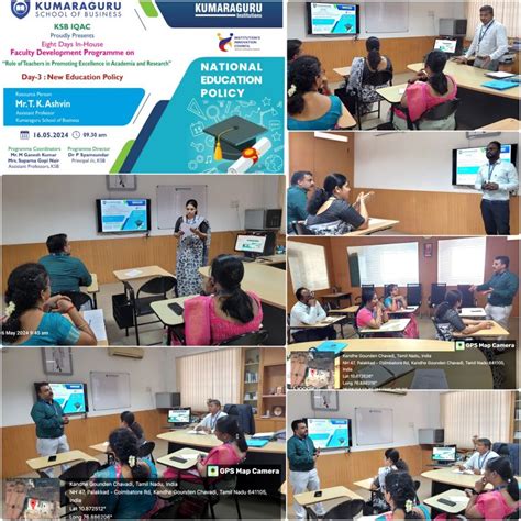 Faculty Development Programme On Teachers In Academia And Research Dr